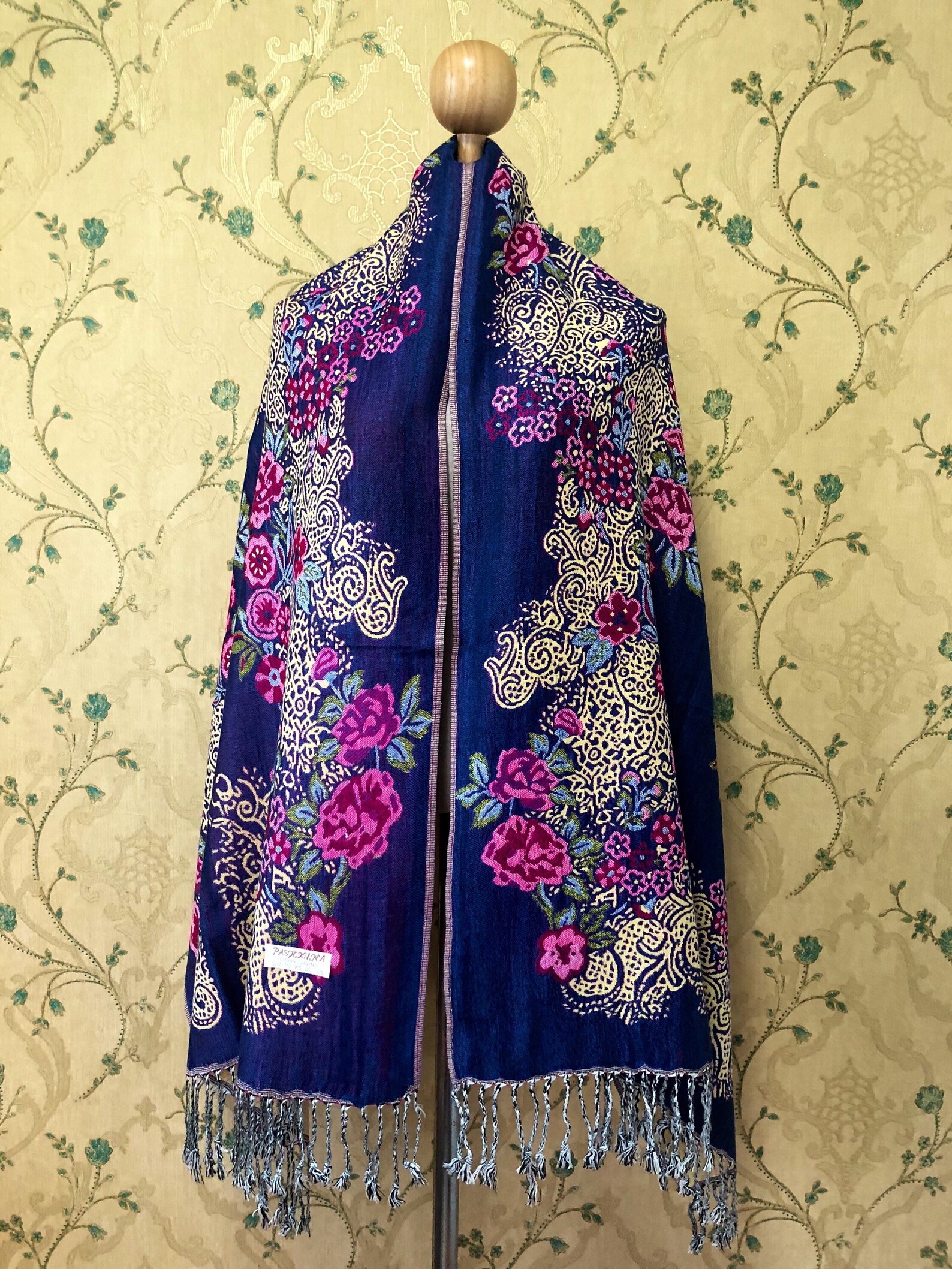 Florals Pashmina Scarf Stylish Flower Print Festival Scarves Boho ...