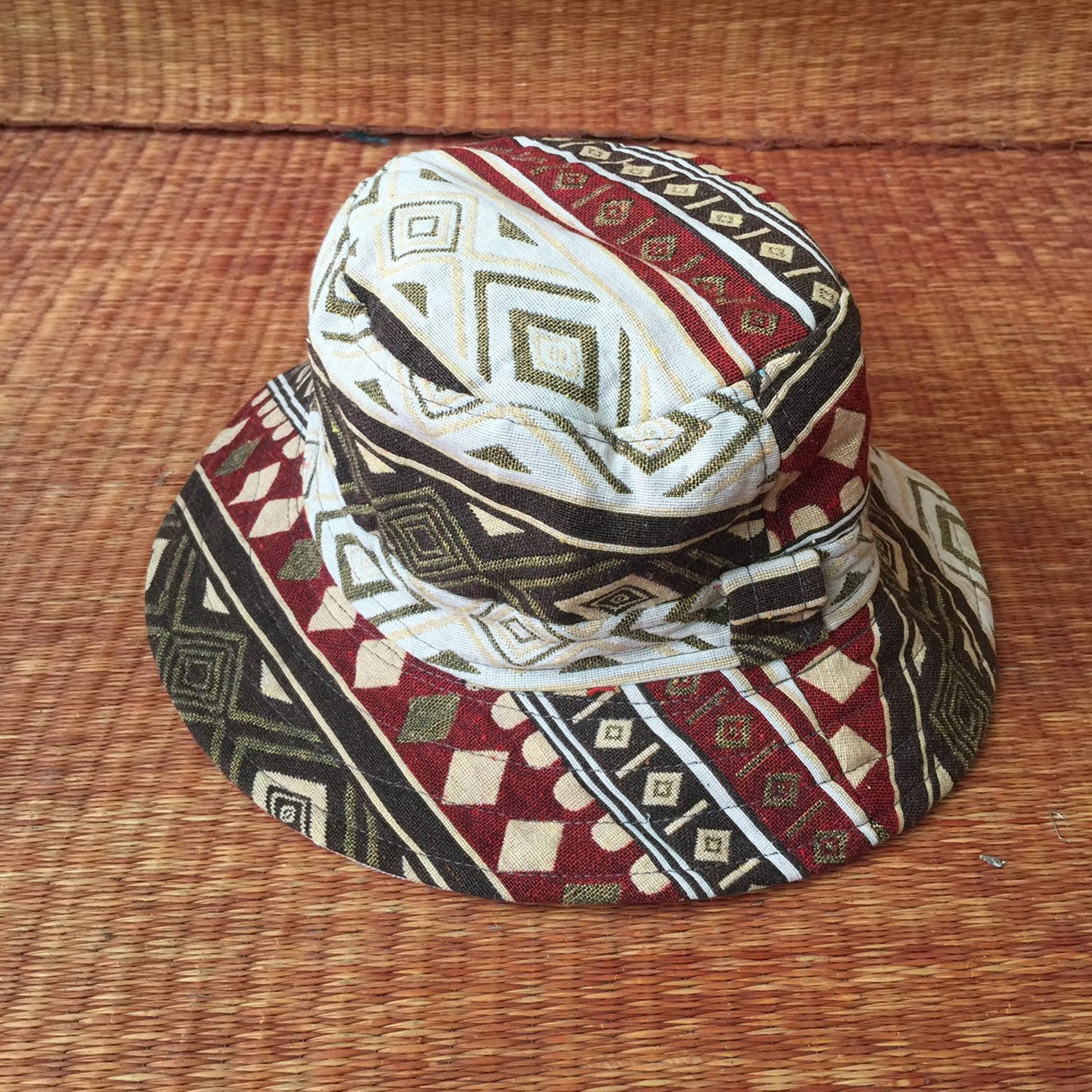 Hippie Festival Bucket Hat Boho Southwestern Tribal Aztec Ikat Ethnic ...