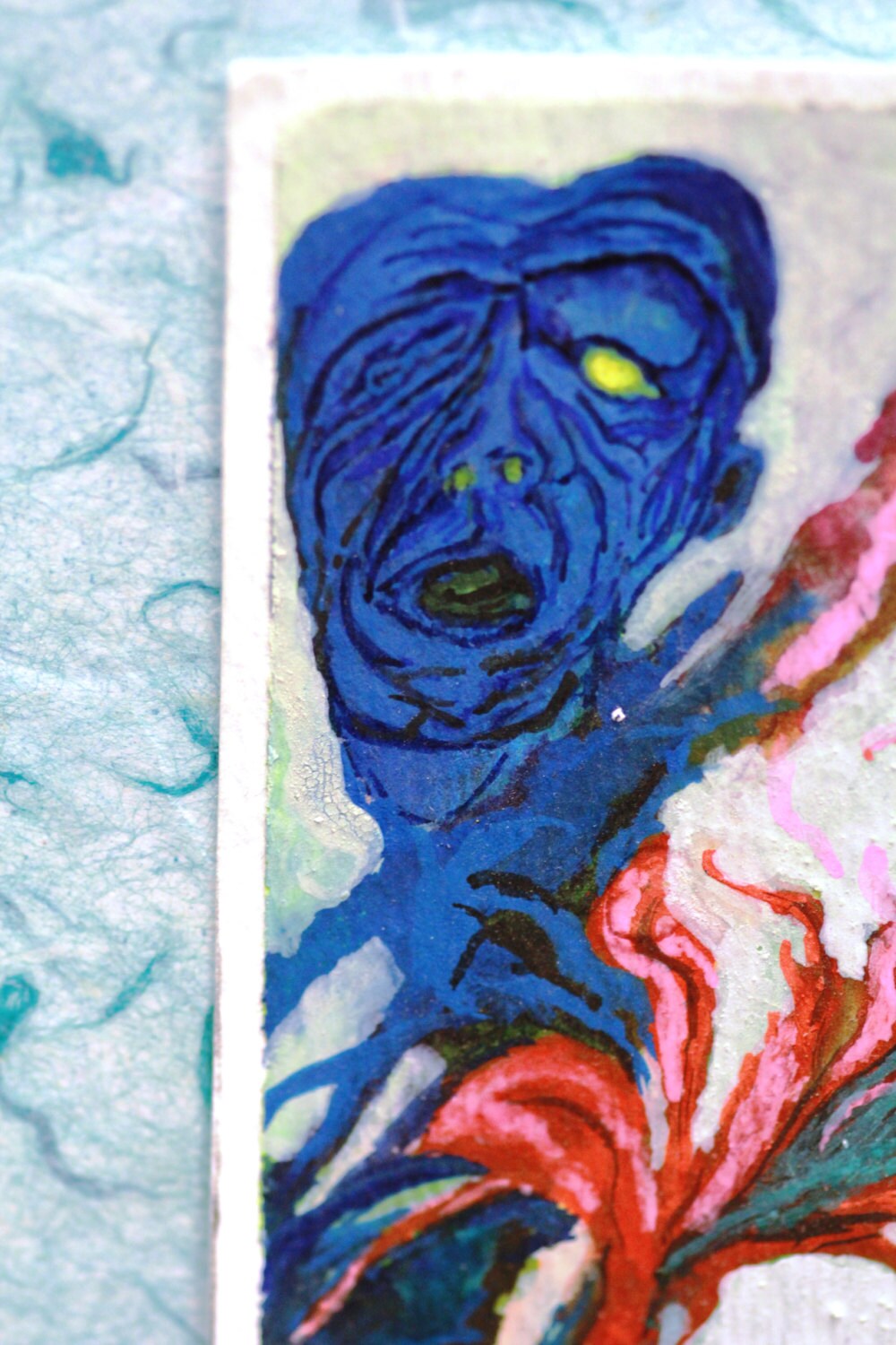 Muchas máscaras Acuarela abstracta Pintura original - Etsy España