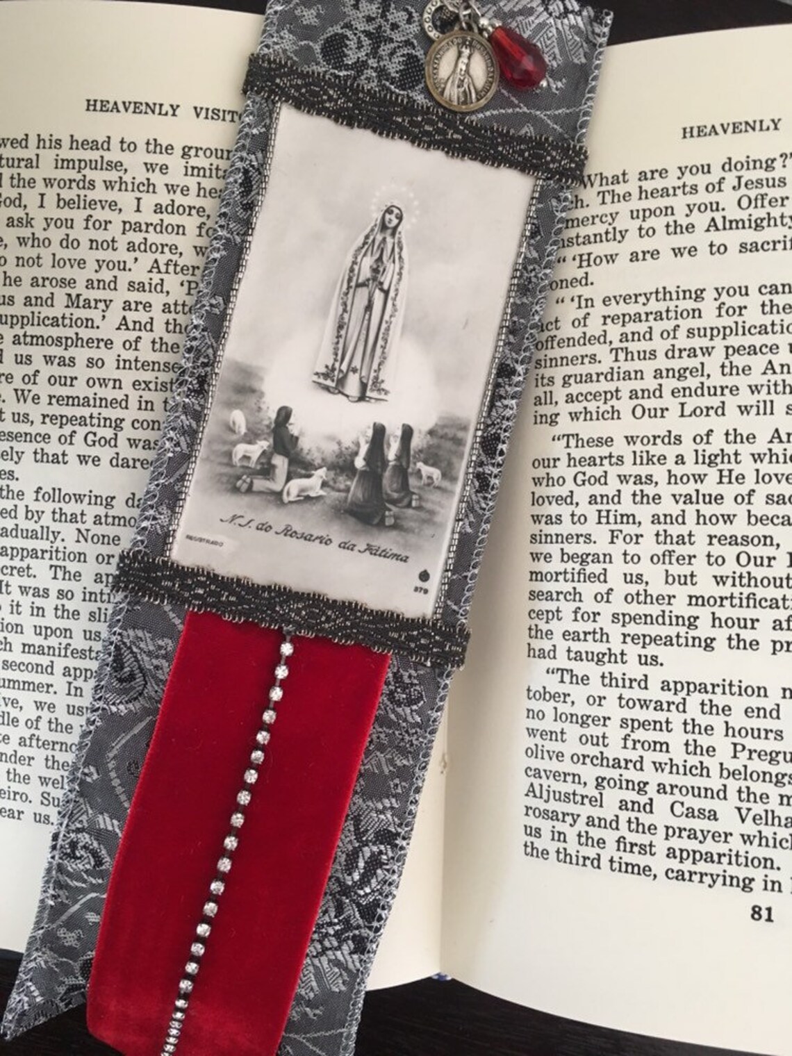 Our Lady of Fatima Handmade Virgin Mary Bookmark Catholic Gifts - Etsy