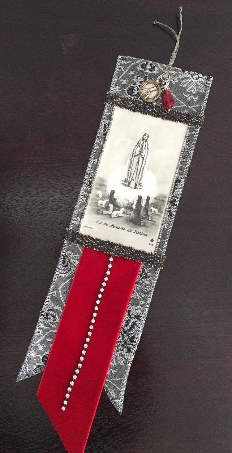 Our Lady of Fatima Handmade Virgin Mary Bookmark Catholic Gifts - Etsy
