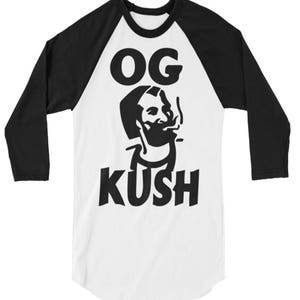 OG Kush Mens Weed Tshirt - 3/4 Sleeve Street Style Tee - Baseball ...