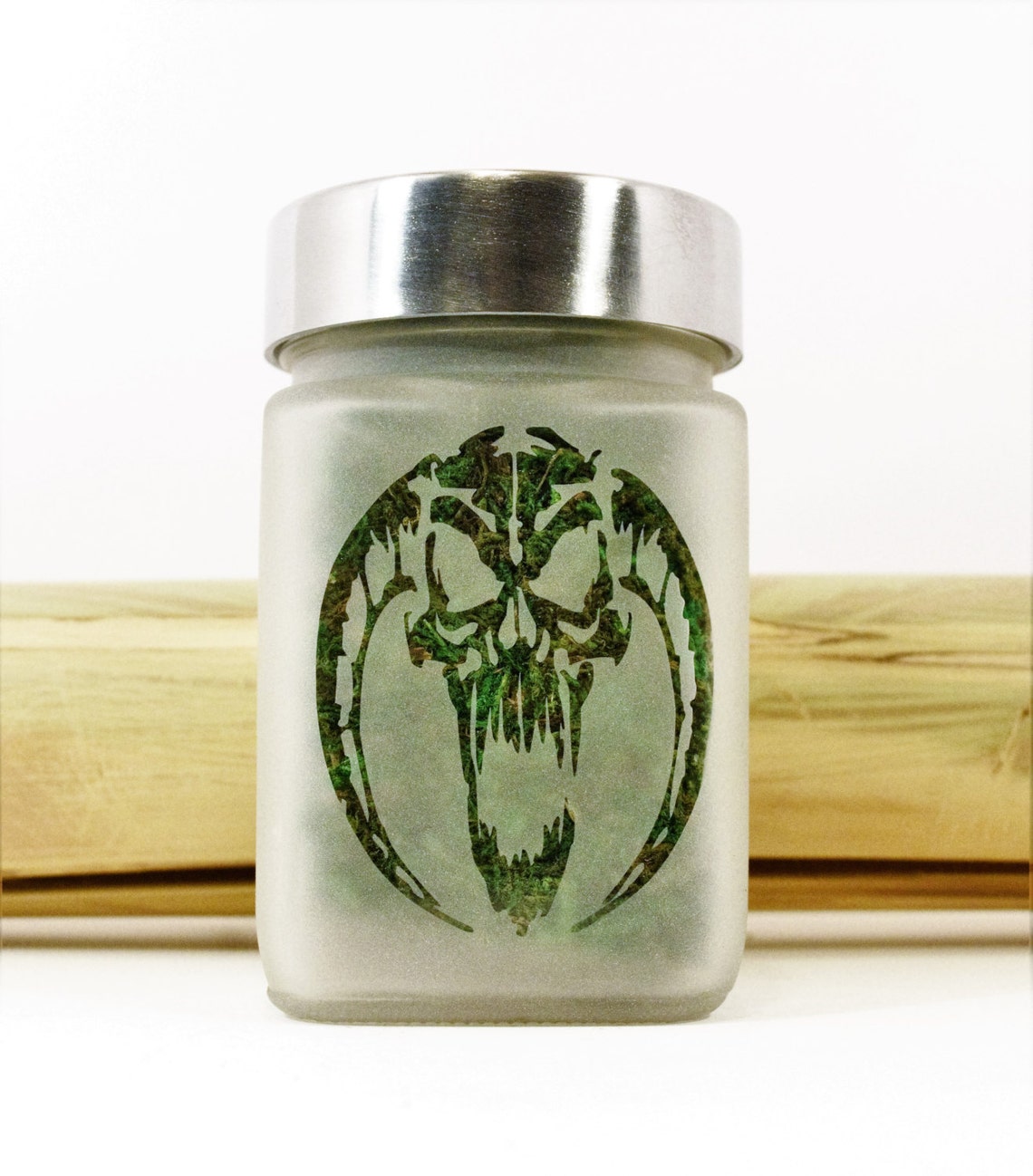 Twisted420glass Horned Demon Stash Jar, Occult & Pagan Altar Gift ...