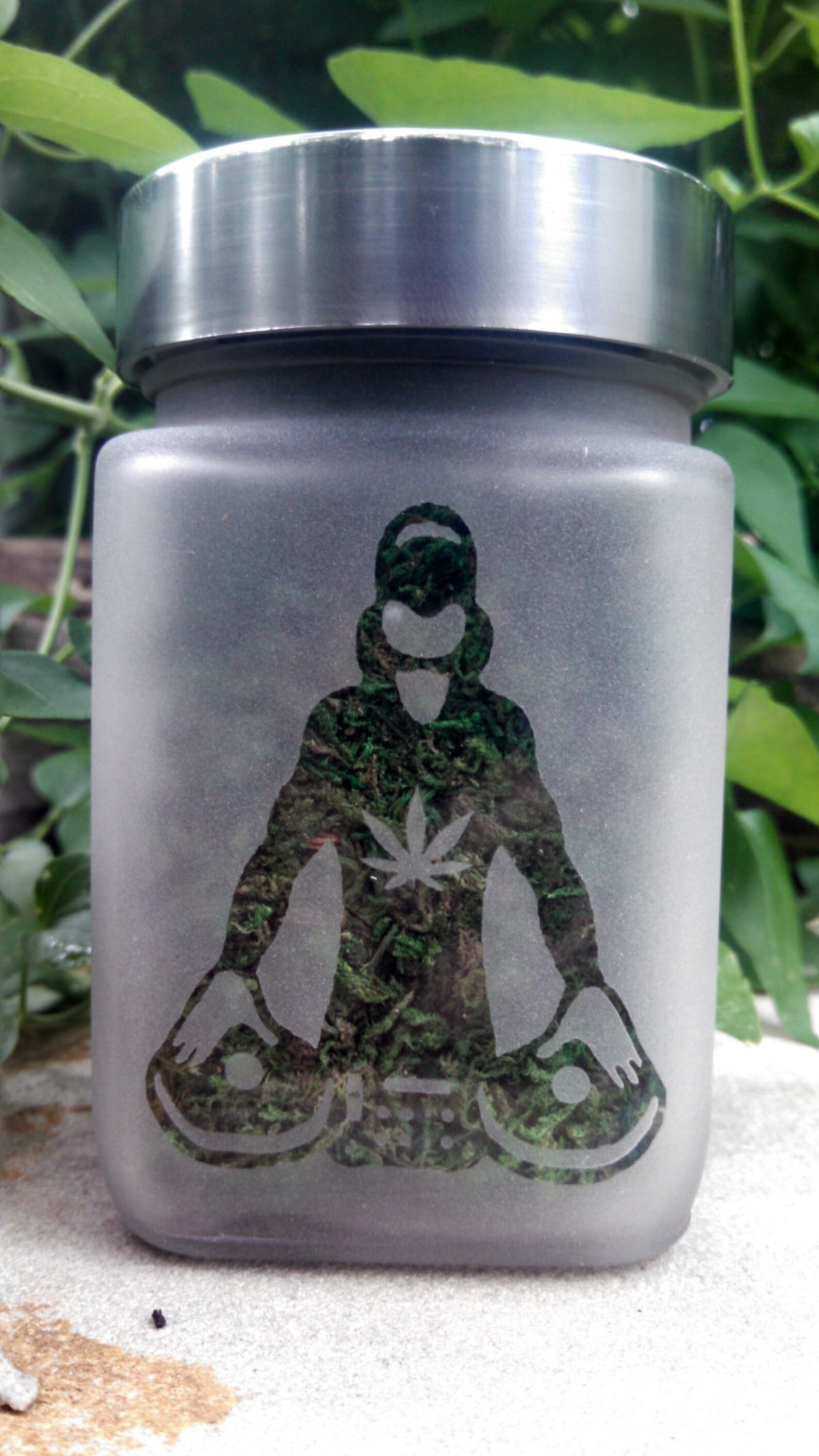 DJ Stash Jar Music Festival Pot Leaf Stash Jars Weed - Etsy
