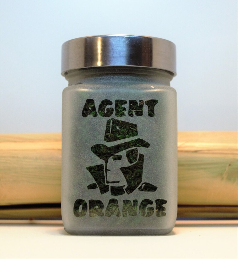 Agent Orange Stash Jar - Cannabis Weed Accessories, 420 Gifts for ...