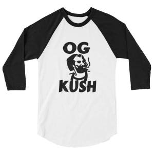 OG Kush Mens Weed Tshirt - 3/4 Sleeve Street Style Tee - Baseball ...