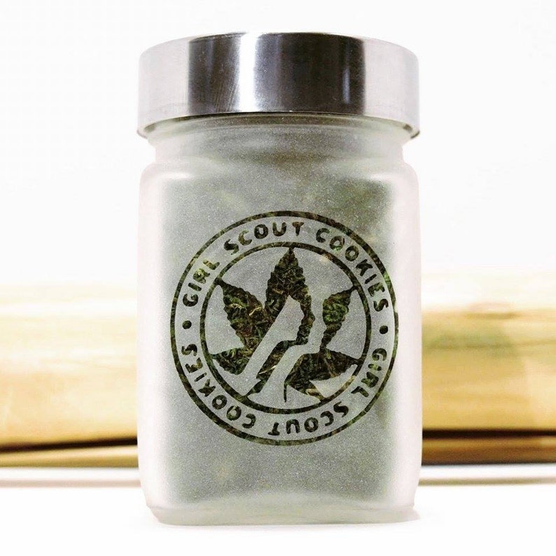 Girl Scout Cookies Stash Jar Weed Accessories Stoner Gift & - Etsy