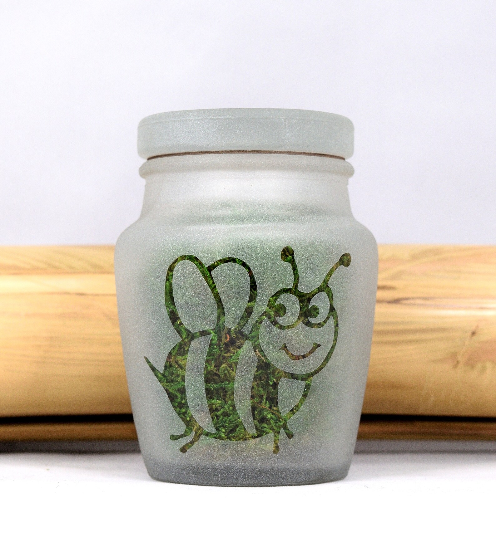 Sweet Honey Bee Etched Glass Stash Jar by Twisted420glass | Etsy