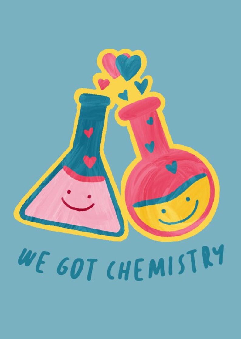 We've Got Chemistry Card Digital Download Printable Card Valentine - Etsy
