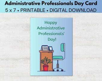 Administrative Professional's Day Card Administrative - Etsy