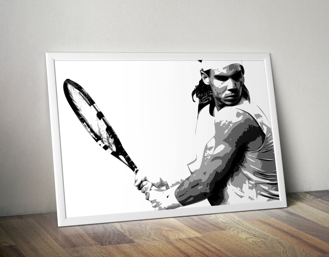 Rafael Nadal Tennis Pop Art Poster (delivered Rolled; Without Frame) - Etsy
