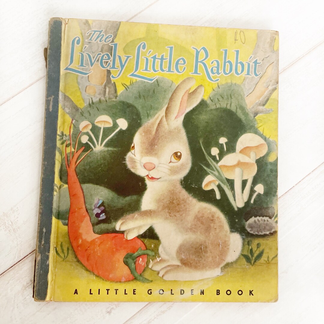 Vintage…a Little Golden Book…the Lively Little Rabbit - Etsy