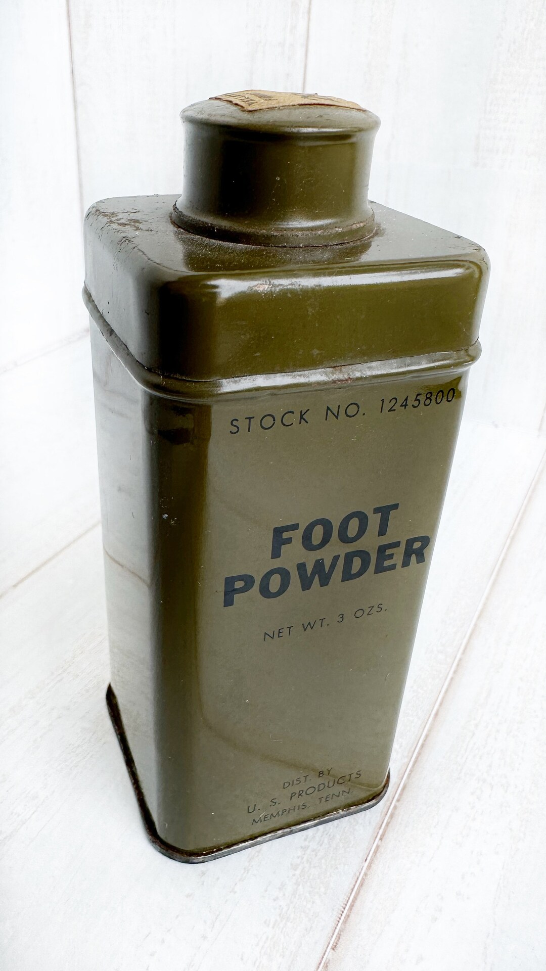 Vintage Army Issue Foot Powder - Etsy