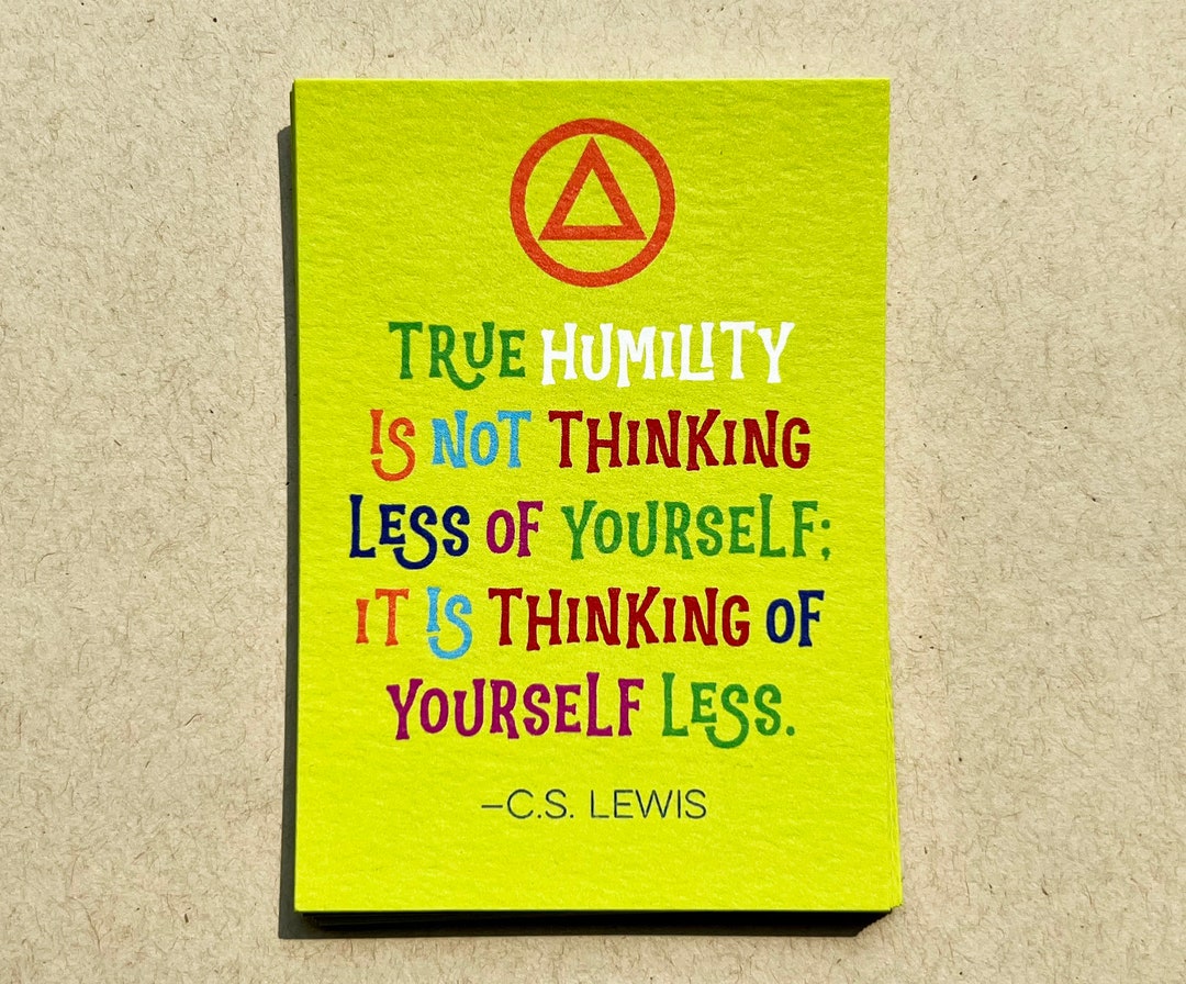 Wallet Cards Colorful Humility Quote and Unity Symbol Set of 5 - Etsy