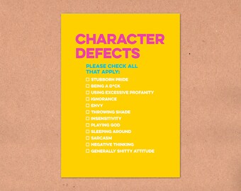 Character Defects - Etsy