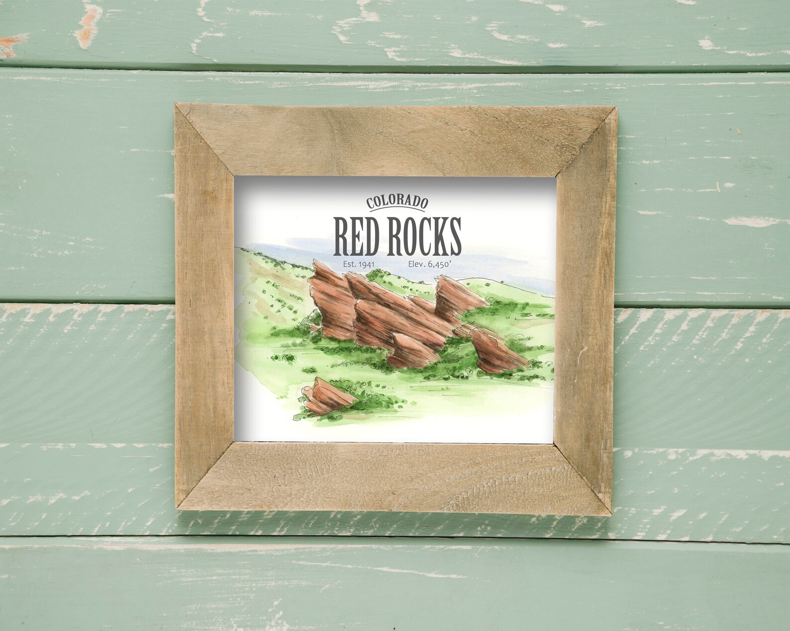 Red Rocks Amphitheatre Red Rocks Art Red Rocks Poster Red | Etsy