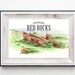 Red Rocks Amphitheatre, Red Rocks Art, Red Rocks Poster, Red Rocks Art ...