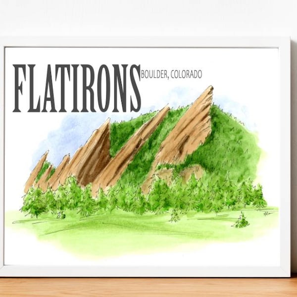 Boulder Flatirons - Etsy