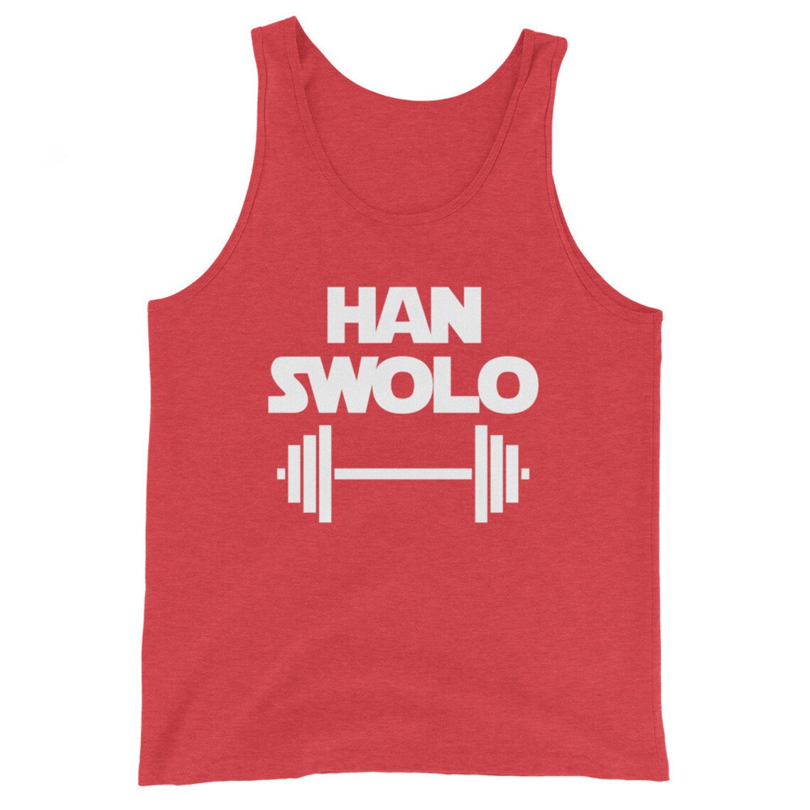 Funny Gym Shirt: Han Swolo Tank Top Funny Saying Sarcastic Workout ...
