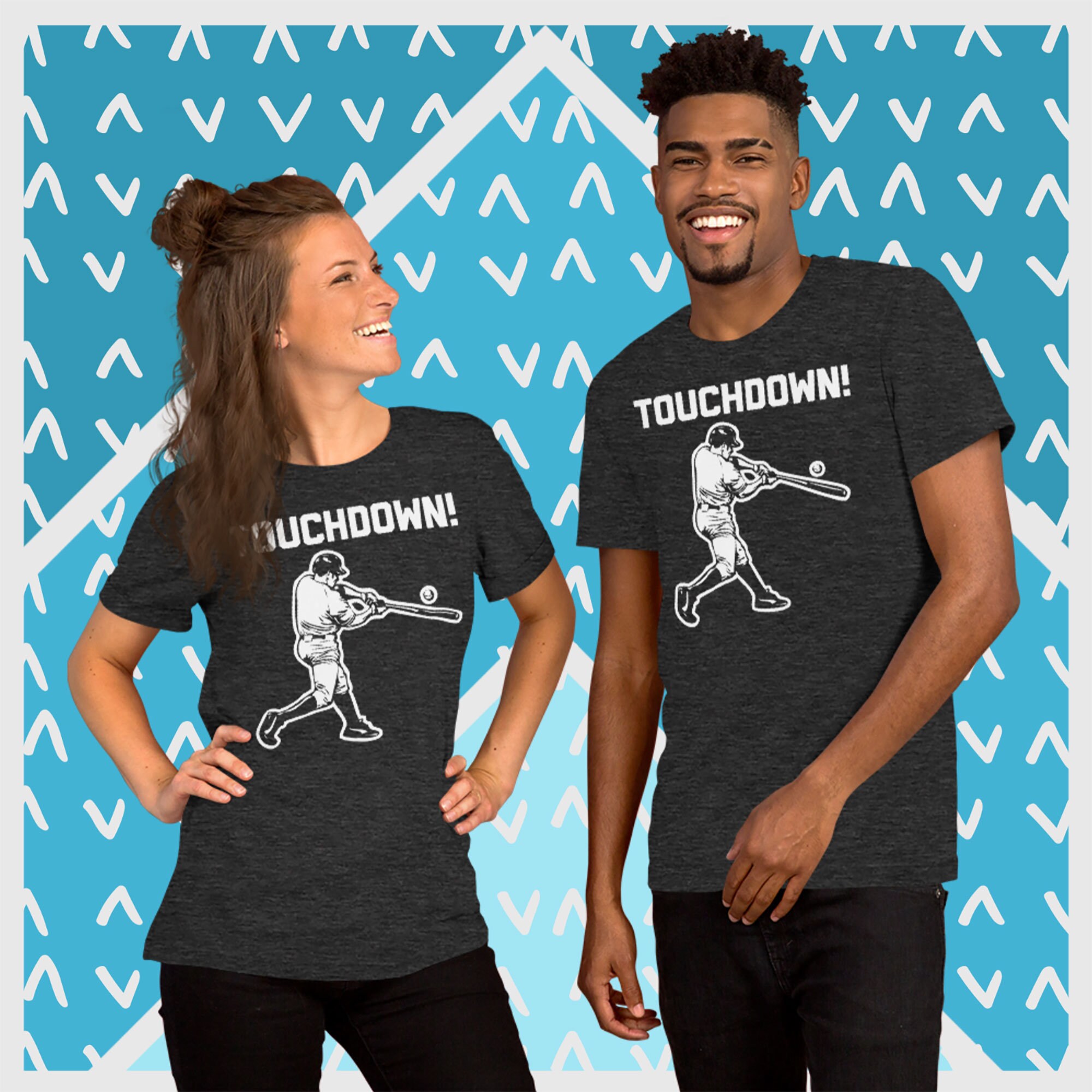 Touchdown Baseball T-Shirt: Lustiges Sport-Fan-T-Shirt - Etsy.de