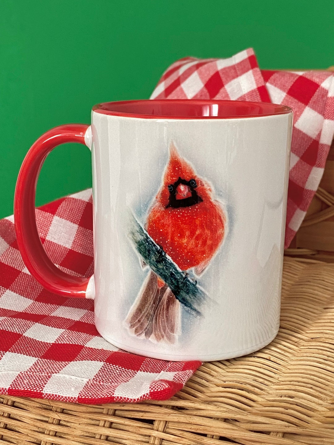Red Cardinal Mug. A Gift of Art! - Etsy