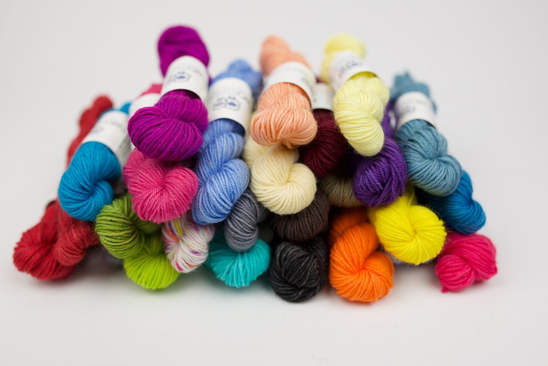 Mini Skeins - "sisters' Sidekicks" Heel/toe Minis - Big Sky Base - Etsy