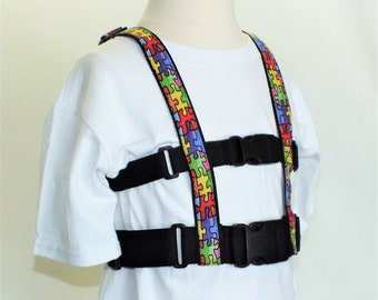 Child Safety Harness With Adjustable Leash Autism Harness - Etsy