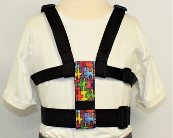 Child Safety Harness With Adjustable Leash Autism Harness - Etsy