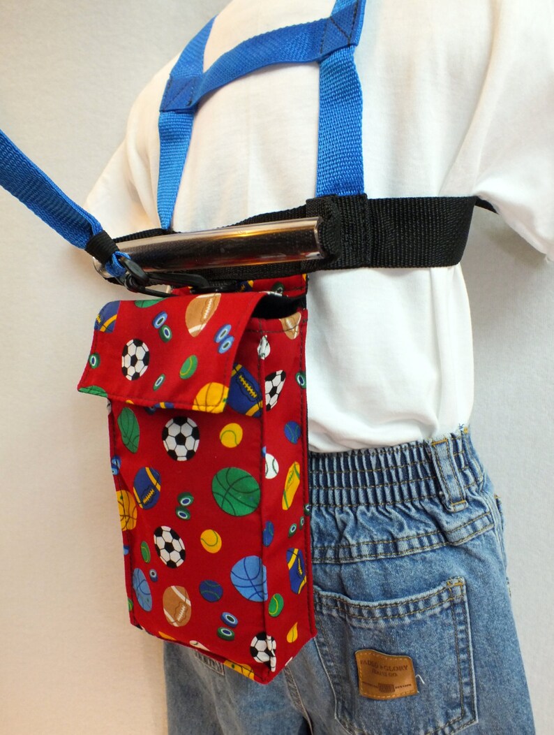 Child Safety Harness and Tether / Lead Red Sports with Blue | Etsy