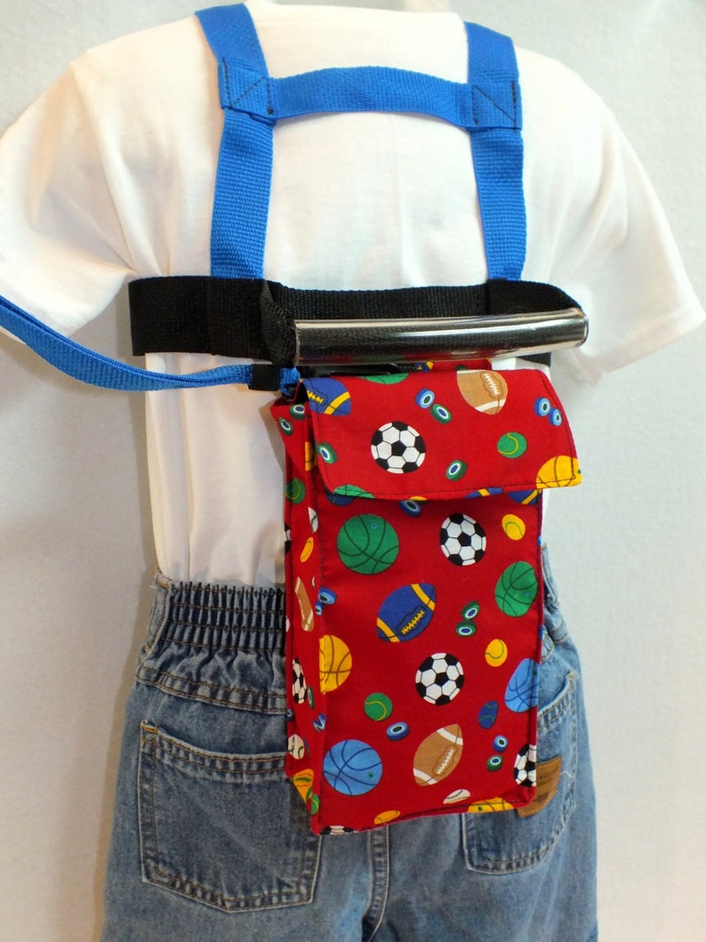 Child Safety Harness and Tether / Lead Red Sports with Blue | Etsy