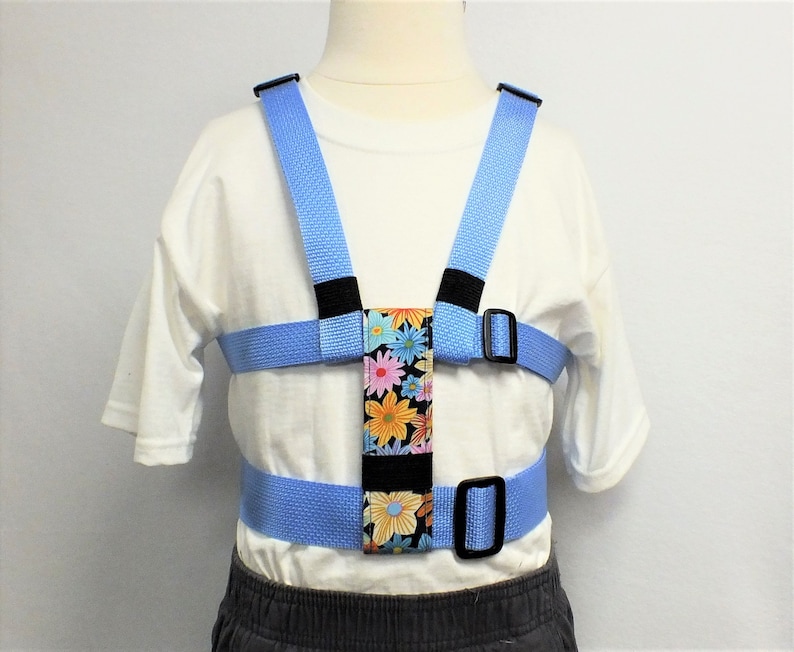 Child Safety Harness for Girls With Floral Accent Back Buckle - Etsy