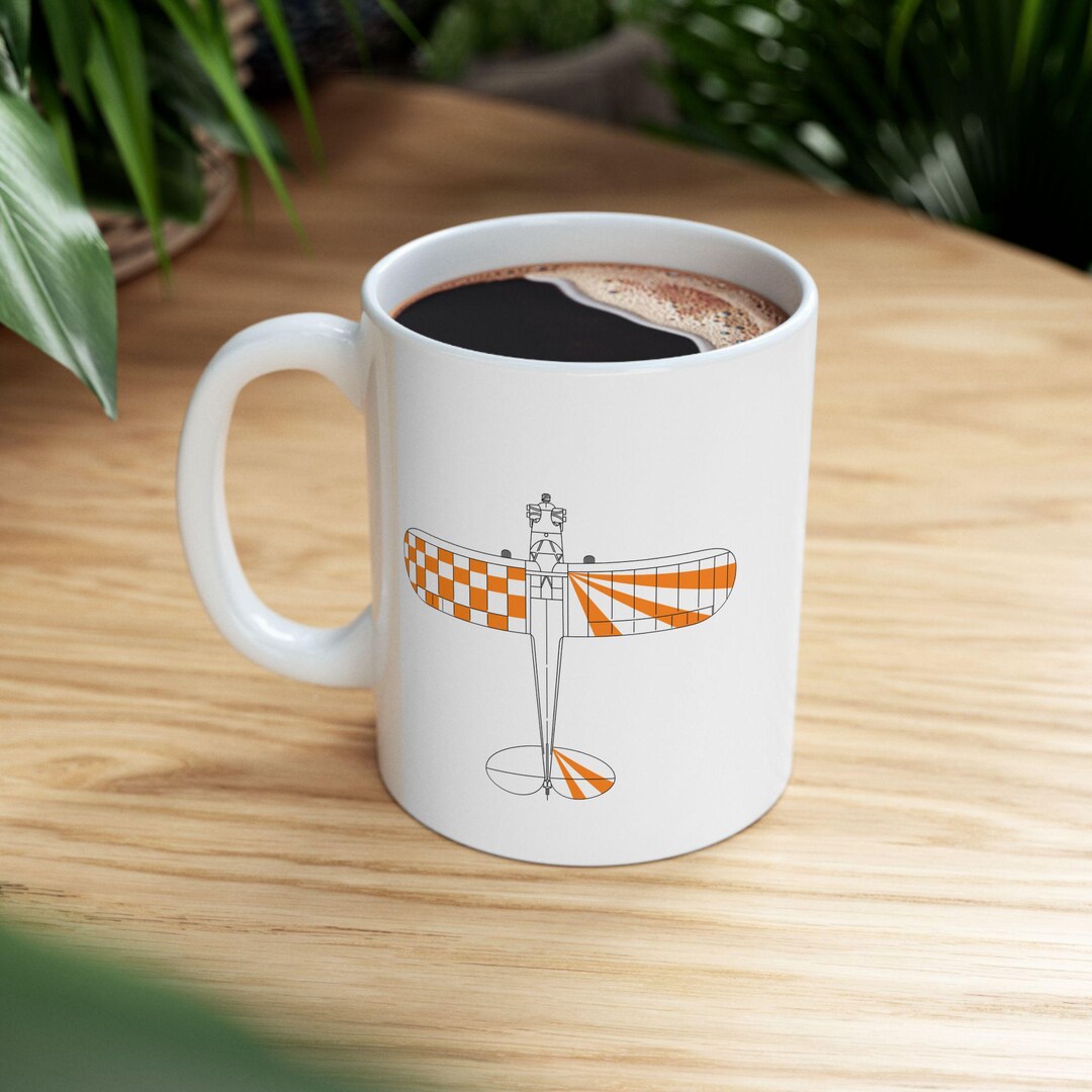 Personalized Airplane Ceramic Mug, Custom Aviation Coffee Cup, Pilot ...