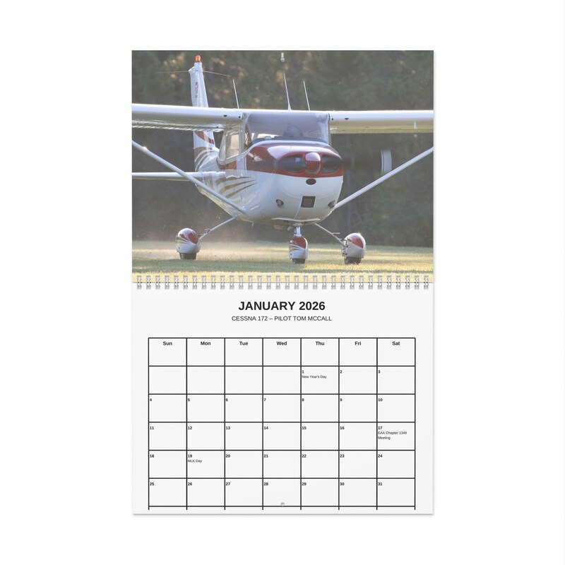 2026 Airplane Calendar - Etsy