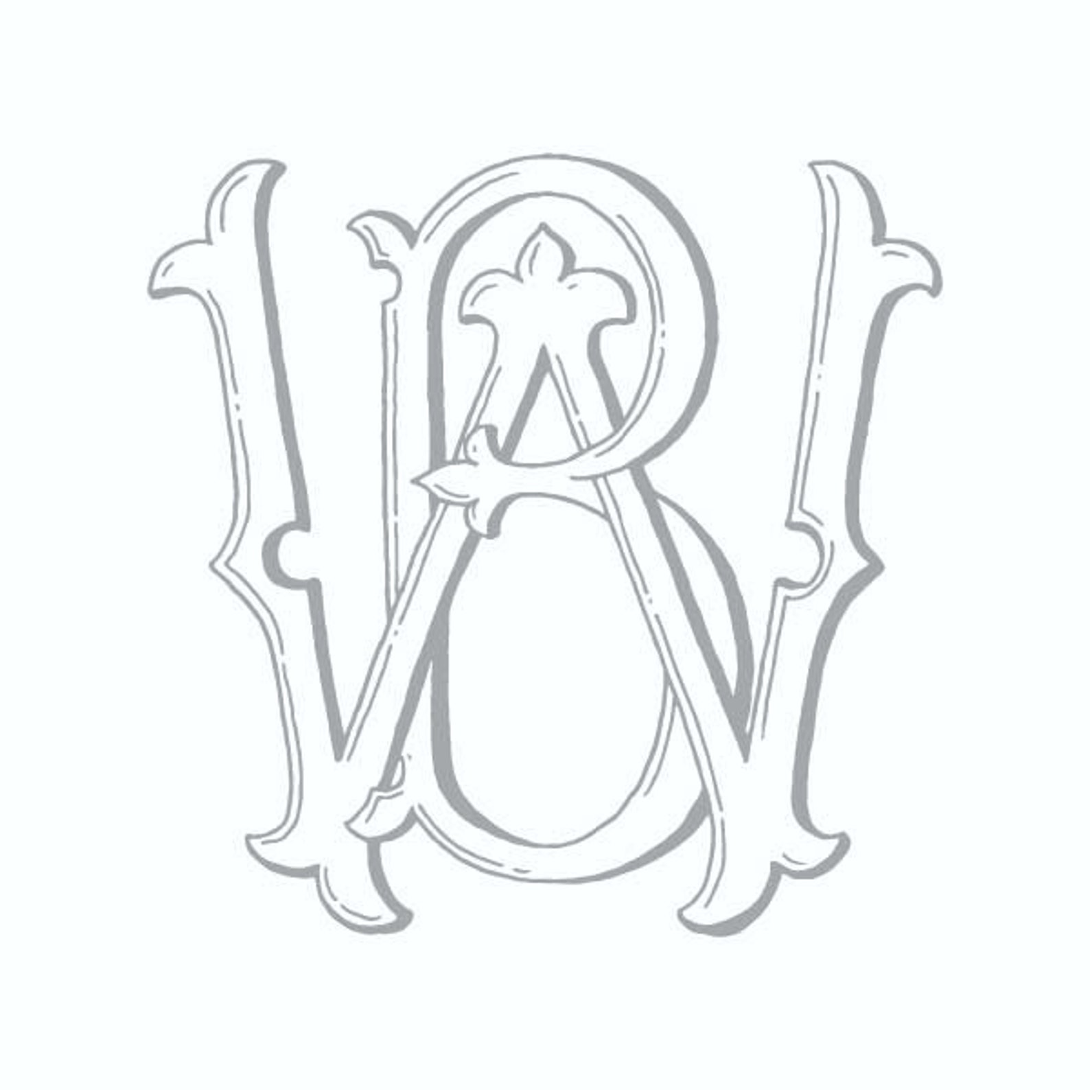 Antique Monogram Design BW WB Vintage Wedding Logo - Etsy