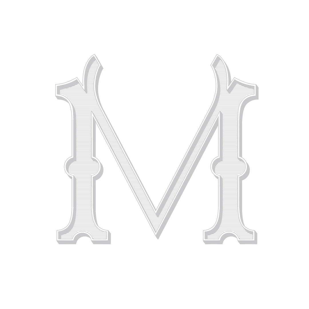 Custom Monogram Digital Download, Letter M Monogram, Wedding Monogram ...