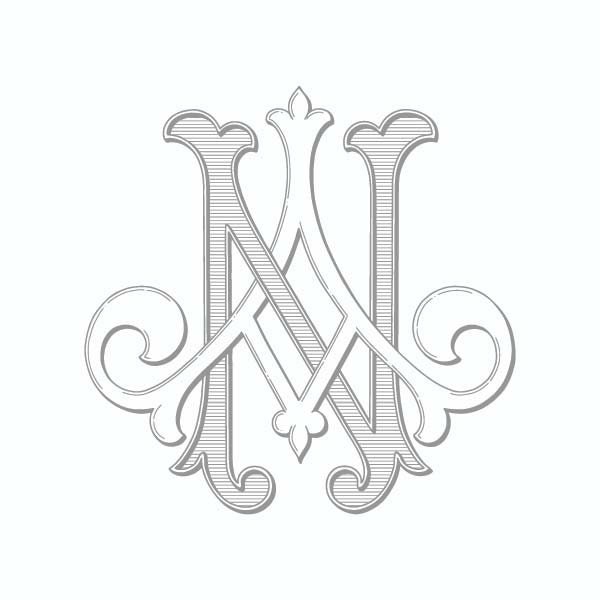 Wedding Invitation Monogram AN NA Antique Monogram | Etsy