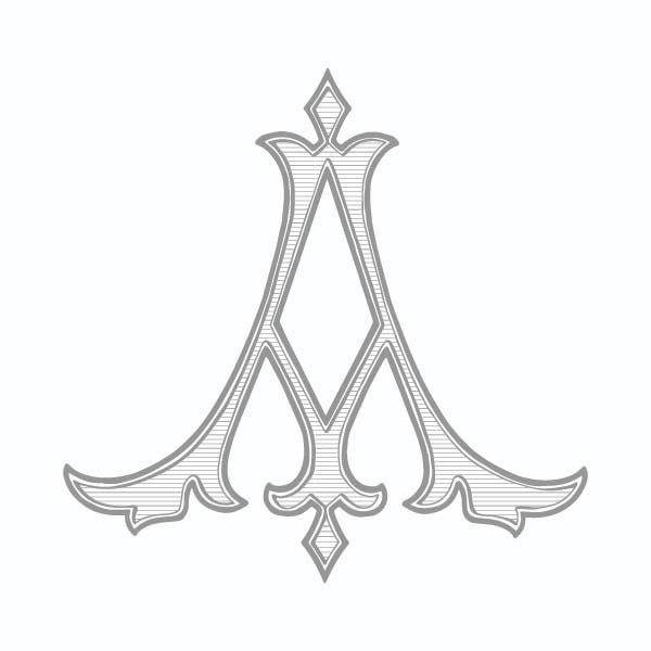 Antique Monogram Design A Vintage Wedding Logo | Etsy