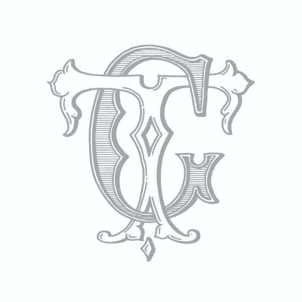 Antique Monogram Design GT TG Vintage Wedding Logo | Etsy