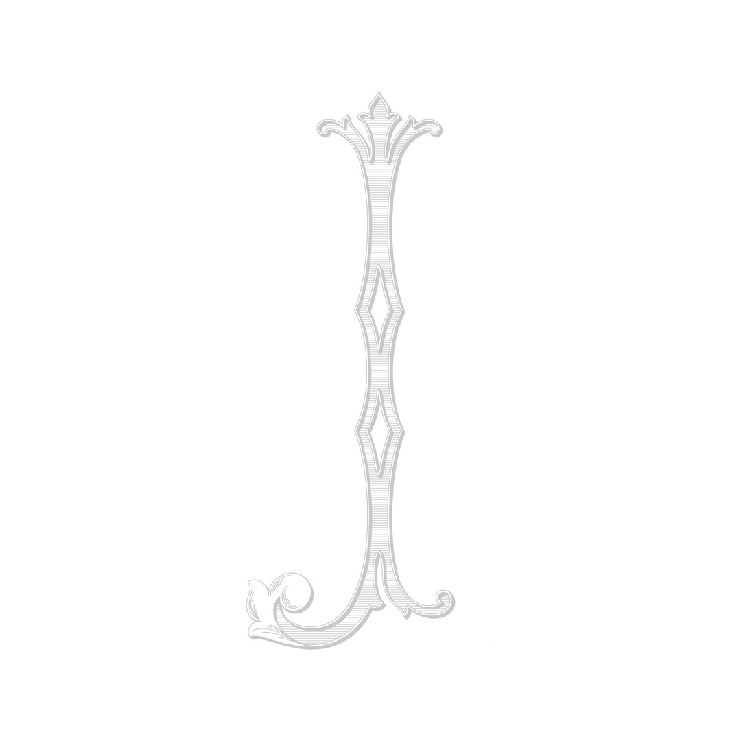 Single Letter Monogram J - Custom Wedding Monogram, Monogram SVG ...