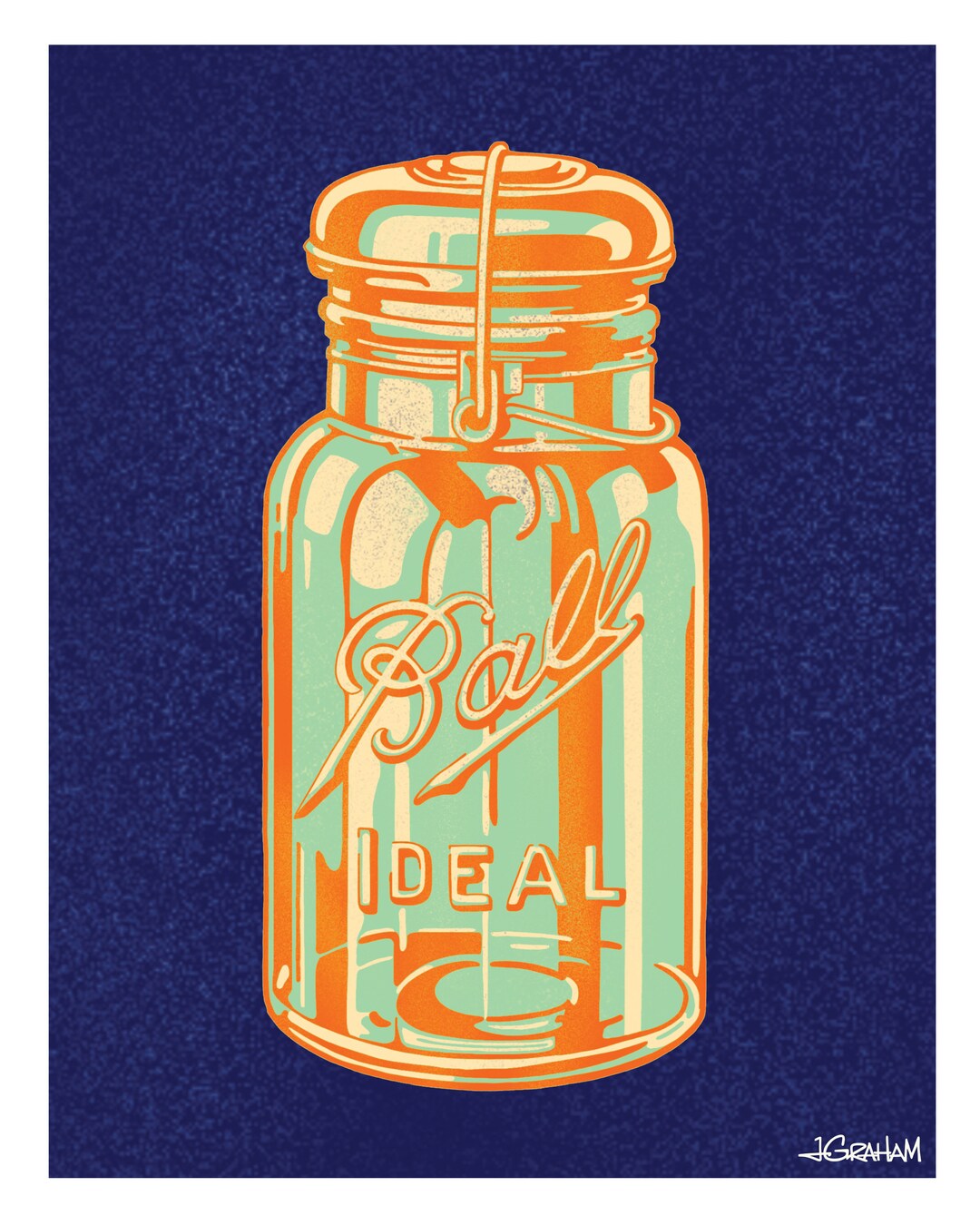 Vintage Ball Jars Letterpress Prints - Digital Download & DIY Wall Art ...