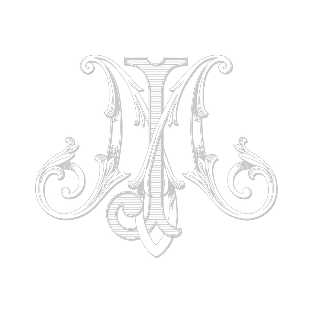Custom Monogram Digital Download, JM MJ Interlocking Monogram, Wedding ...