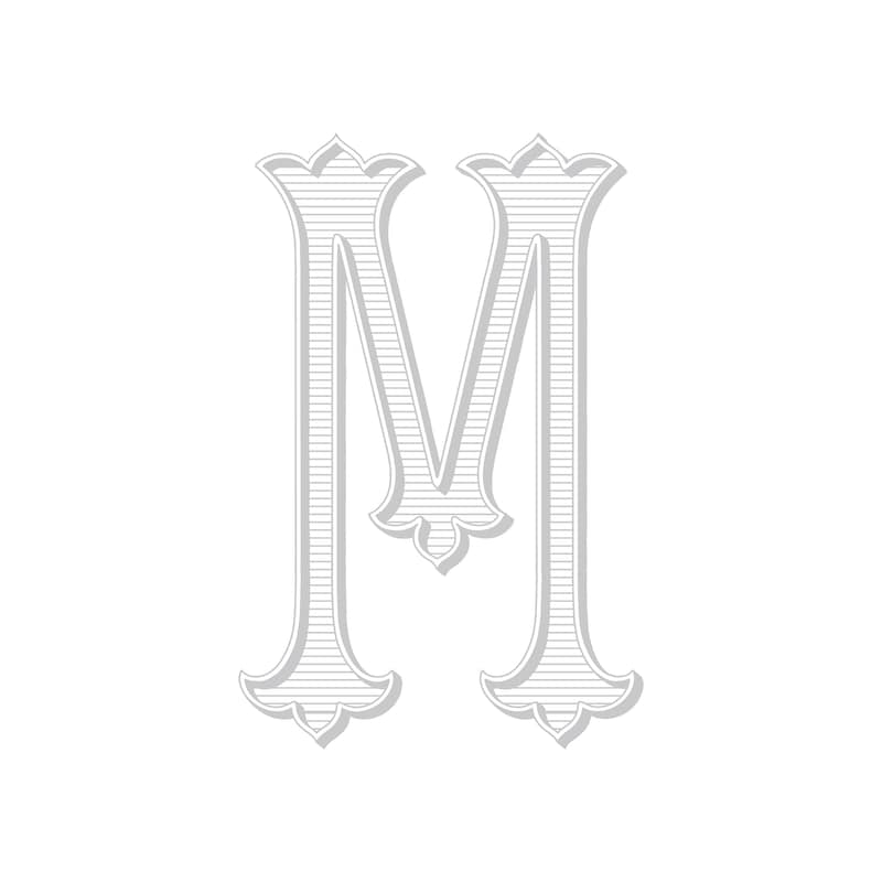 Monogram Letter M - Etsy