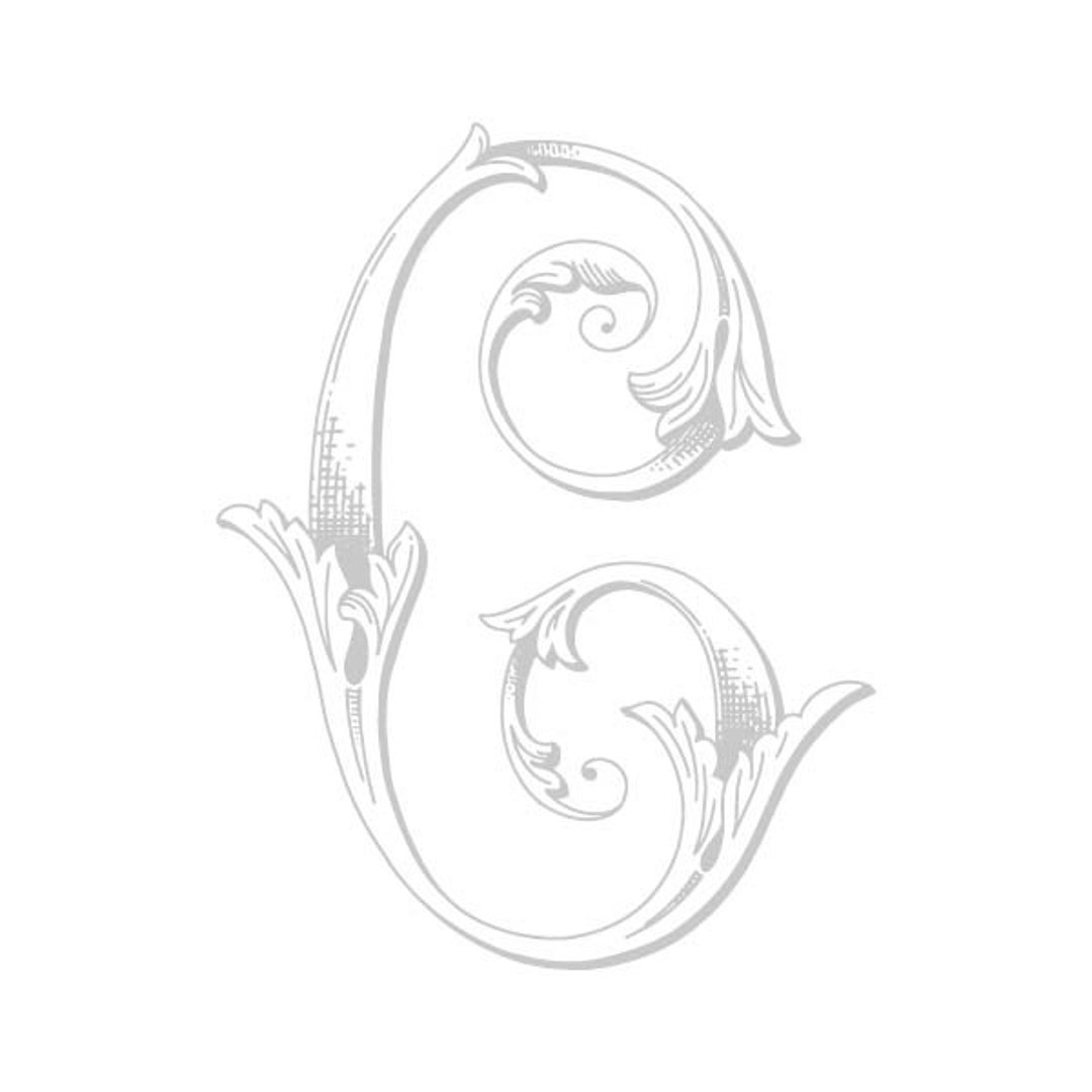 Wedding Monogram Crest - Letter C - Vintage Lettering Style - Etsy