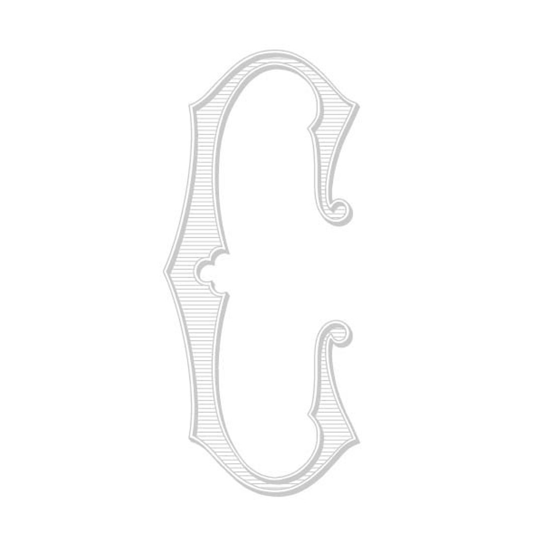 Wedding Monogram Crest - Letter C - Vintage Lettering Style - Etsy