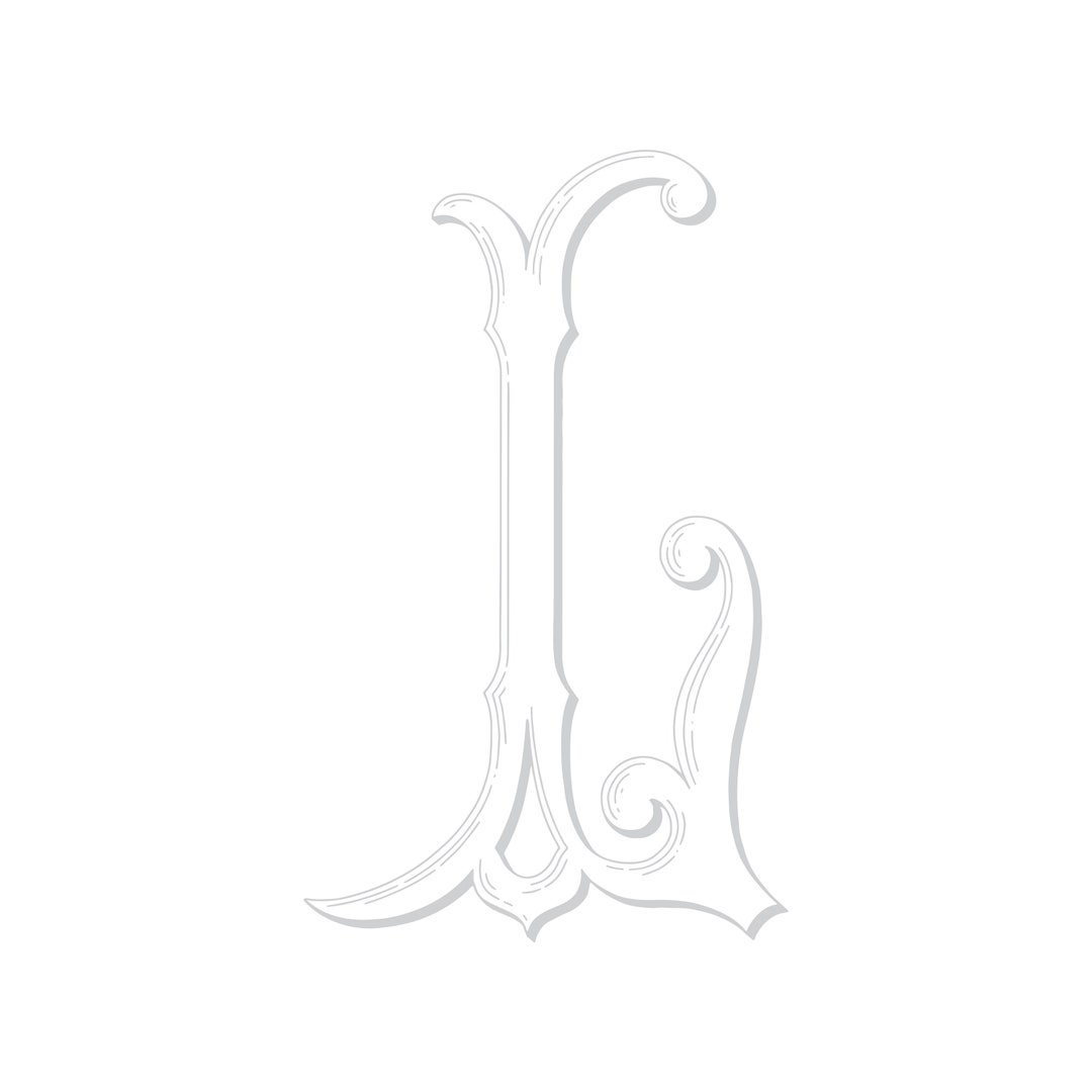 Custom Monogram Digital Download, Letter L Monogram, Wedding Monogram ...