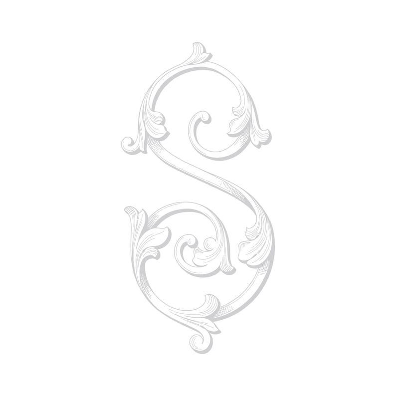 Antique Monogram Design - S - Vintage Wedding Logo - Etsy