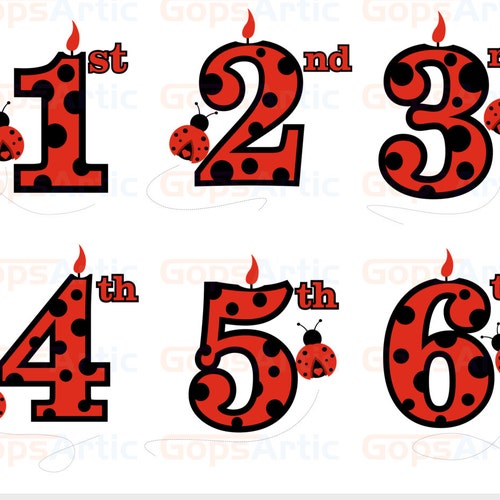 Ladybug Plus Numbers-svgdxfpng Files | Etsy