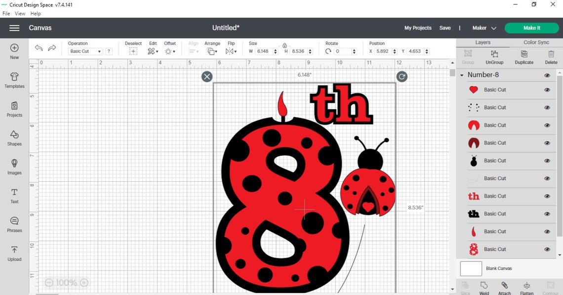 Ladybug Plus Numbers-svgdxfpng Files | Etsy