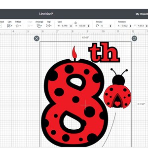 Ladybug Plus Numbers-svg,dxf,png Files - Etsy