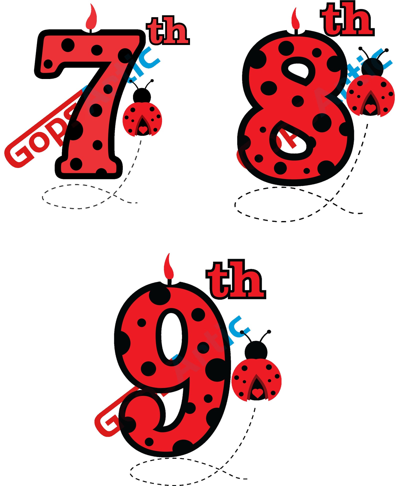 Ladybug Plus Numbers-svgdxfpng Files - Etsy